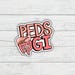 Pediatric GI Sticker: Digestive System Vinyl Decal - Etsy