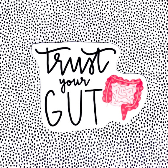 Trust Your Gut Sticker Laptop Sticker Gift for Doctors Gift | Etsy
