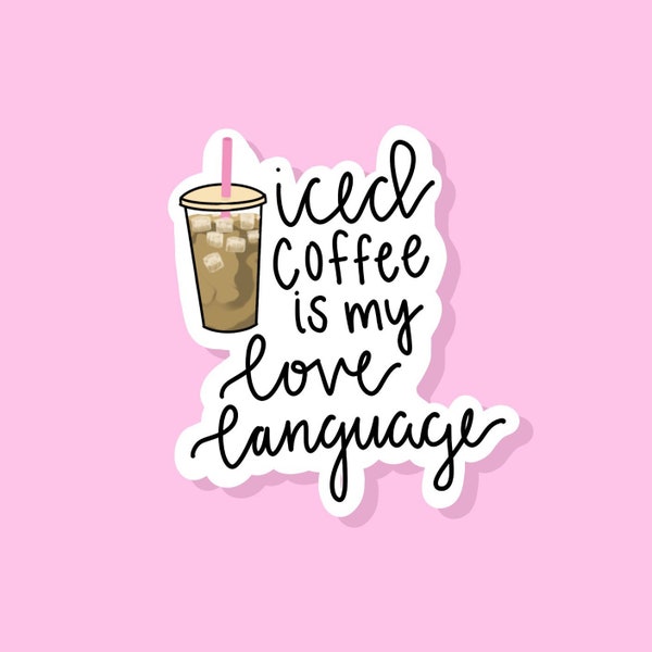 Iced Coffee Sticker - Etsy