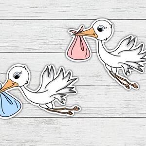 Stork Sticker: Baby Shower, Labor & Delivery Nurse Gift - Etsy