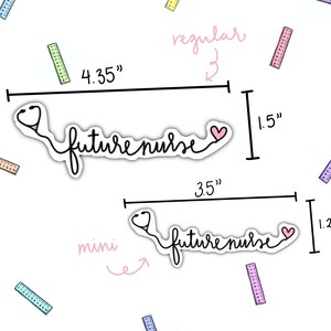 Future Nurse Vinyl Sticker: Nursing Student Gift - Etsy