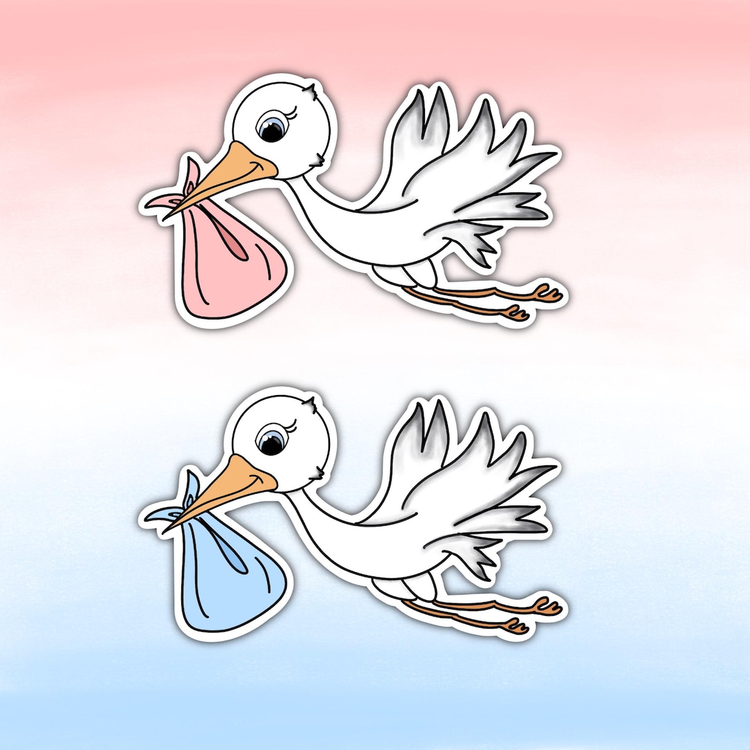 Stork Sticker: Baby Shower, Labor & Delivery Nurse Gift - Etsy