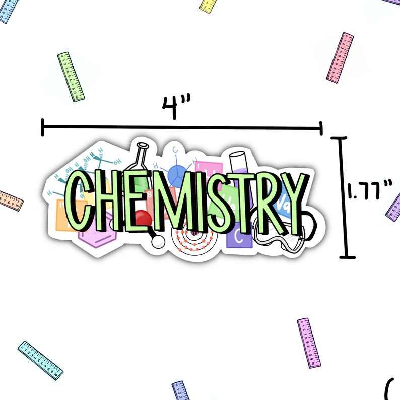 Chemistry Sticker Science Sticker Chemistry Major Premed - Etsy