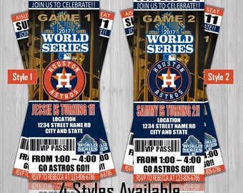 Astros ticket | Etsy