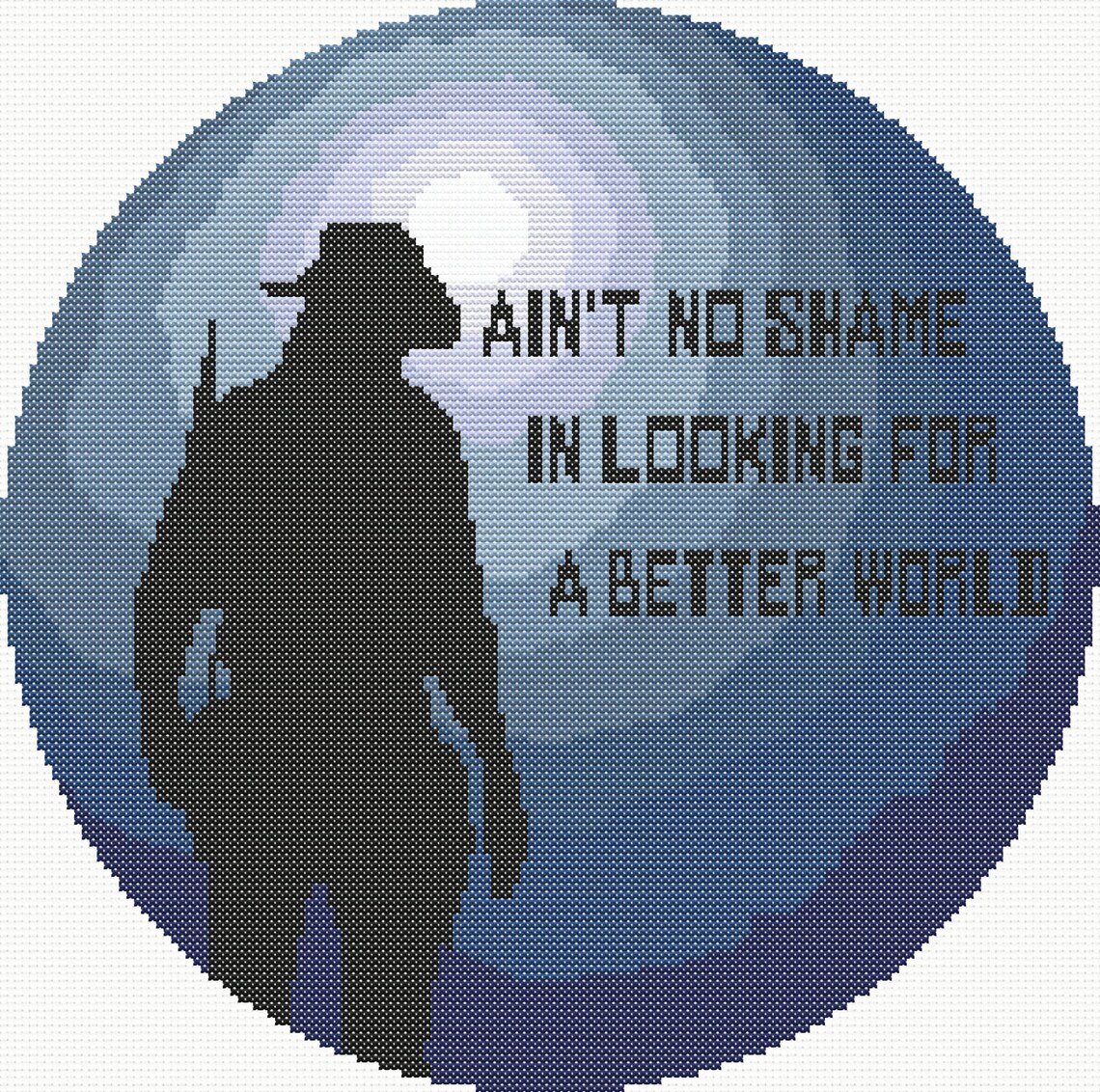 RDR2 Arthur Quote and Silhouette Cross Stitch - Etsy
