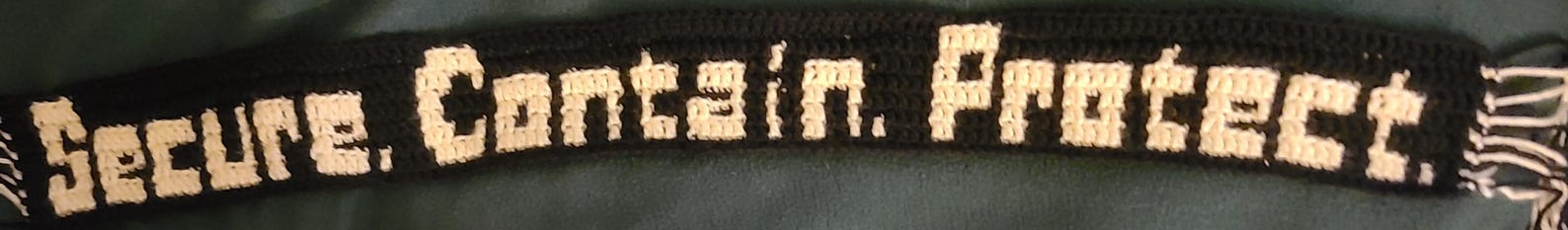 SCP Containment Breach Logo Overlay Mosaic Crochet Pattern - Etsy