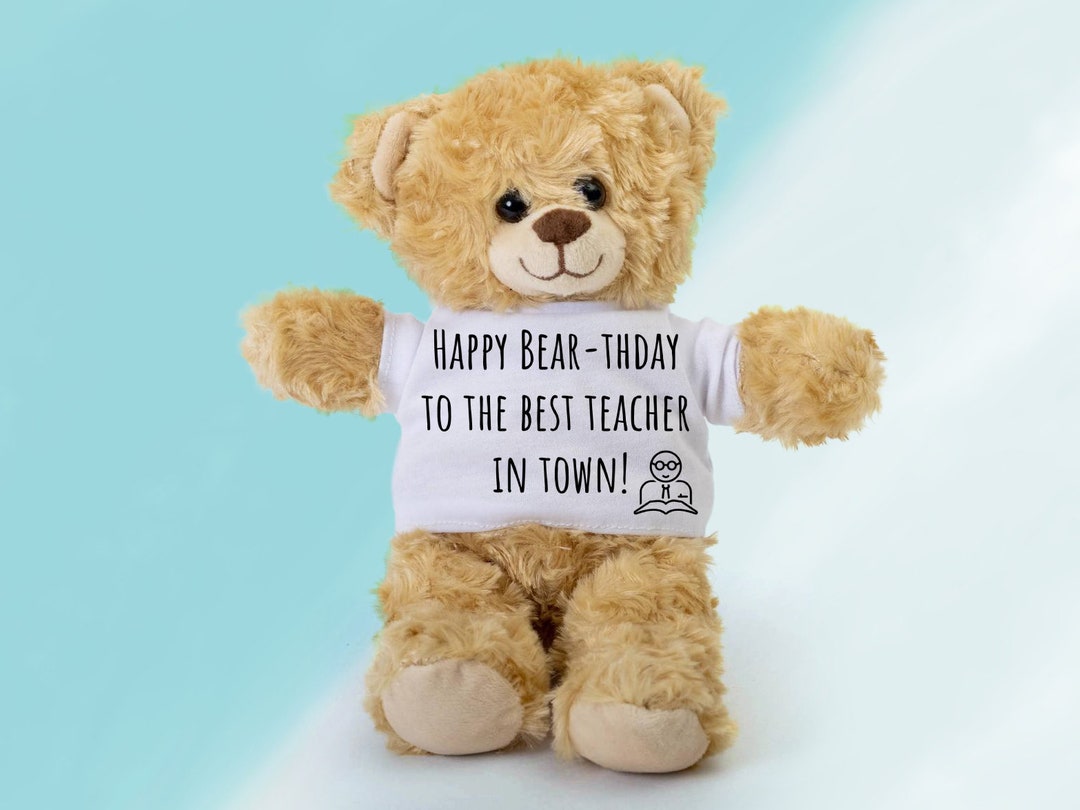 Teacher Gift Fur Teddy Bear Teacher Birthday Gift Big Brown Teddy Bear ...