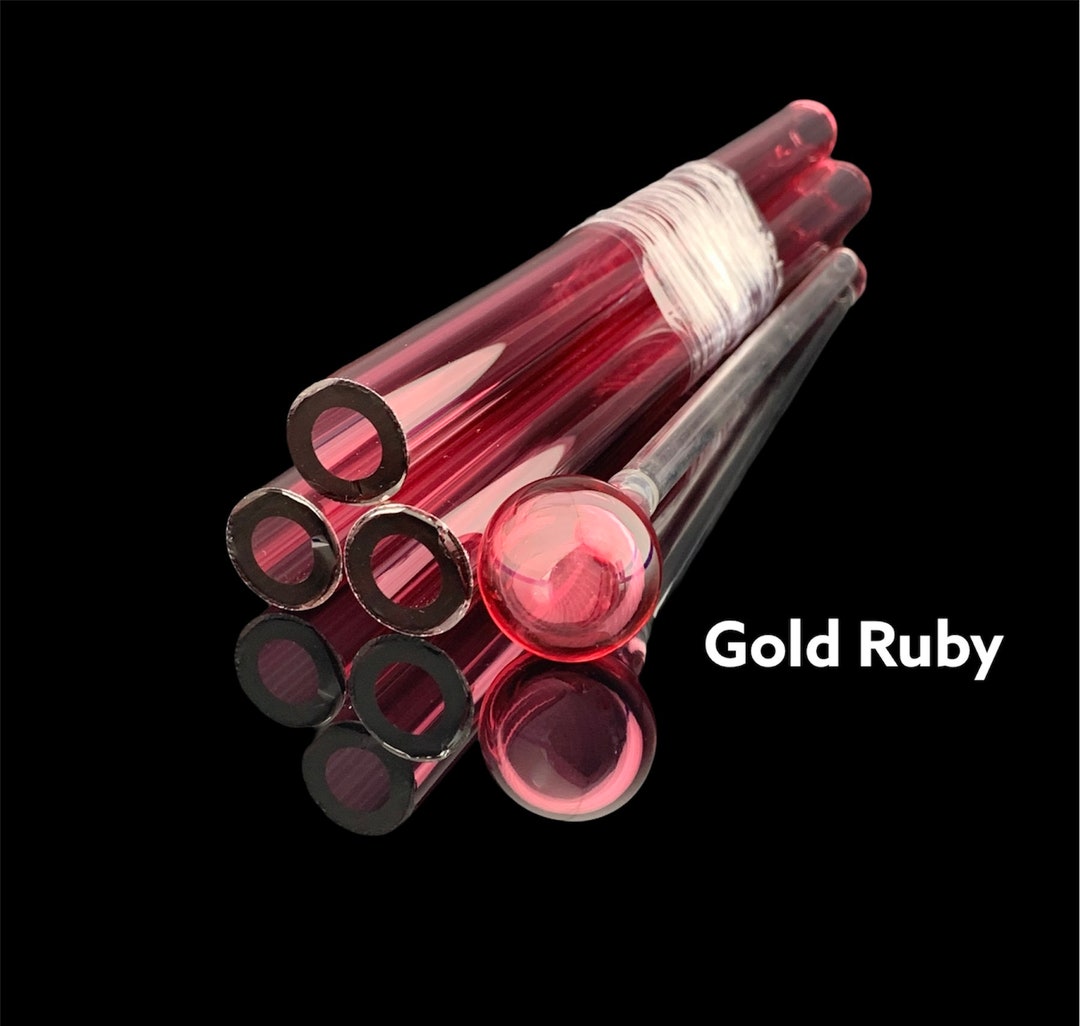 Gold Ruby - Vac Stack Tubing - Borosilicate Glass - Etsy