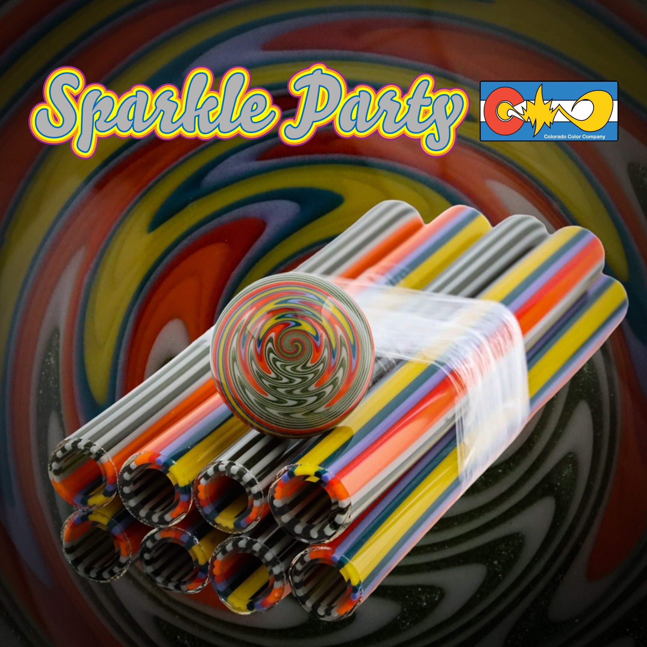 Sparkle Party- Vac Stack Tubing - Borosilicate Glass - COE 33 ...