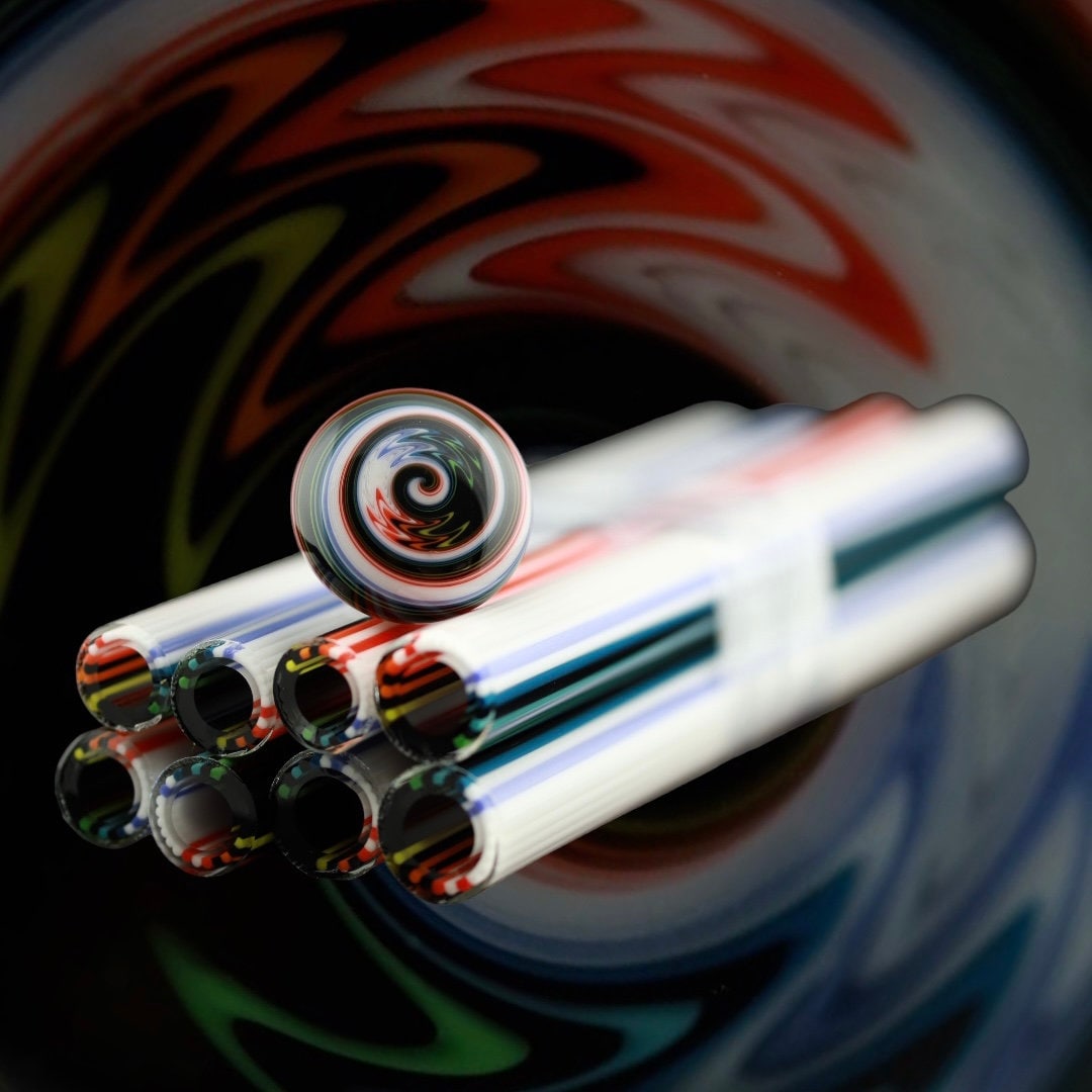 Laser Tag - Vac Stack - Colored Borosilicate Glass Tubing - COE 33 ...