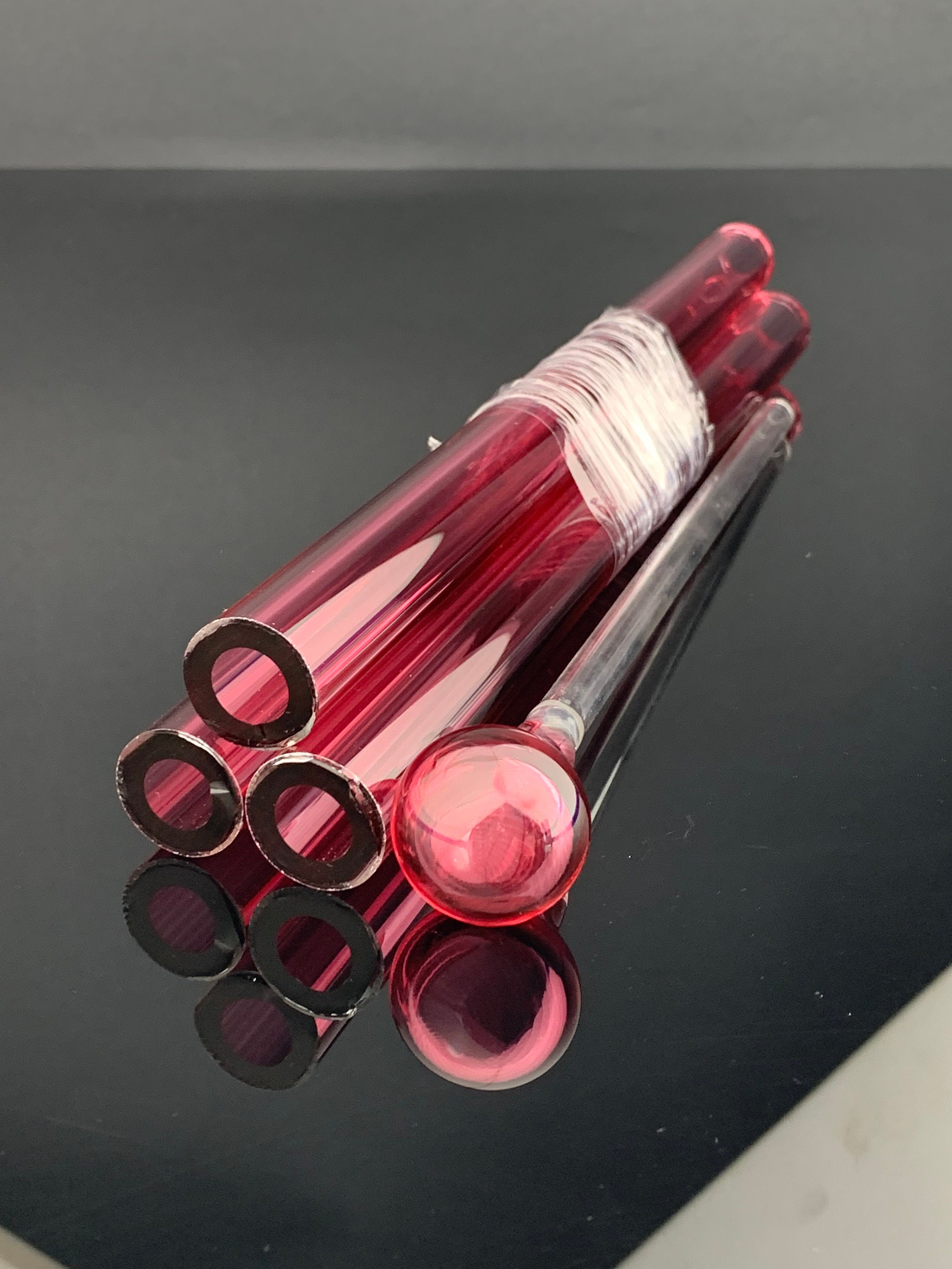 Gold Ruby Vac Stack Tubing Borosilicate Glass - Etsy