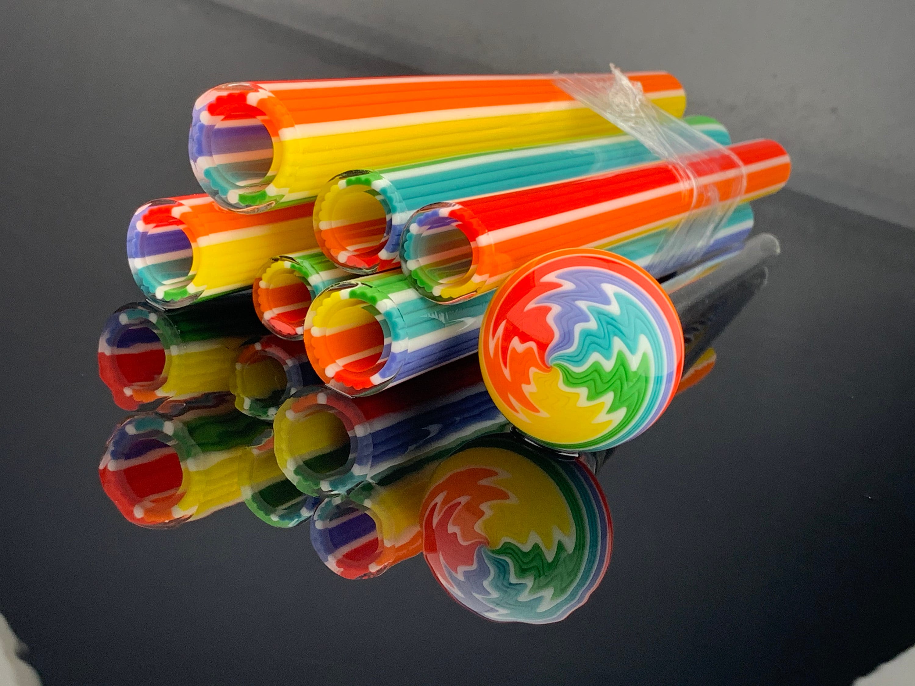 Colored Glass Tubes