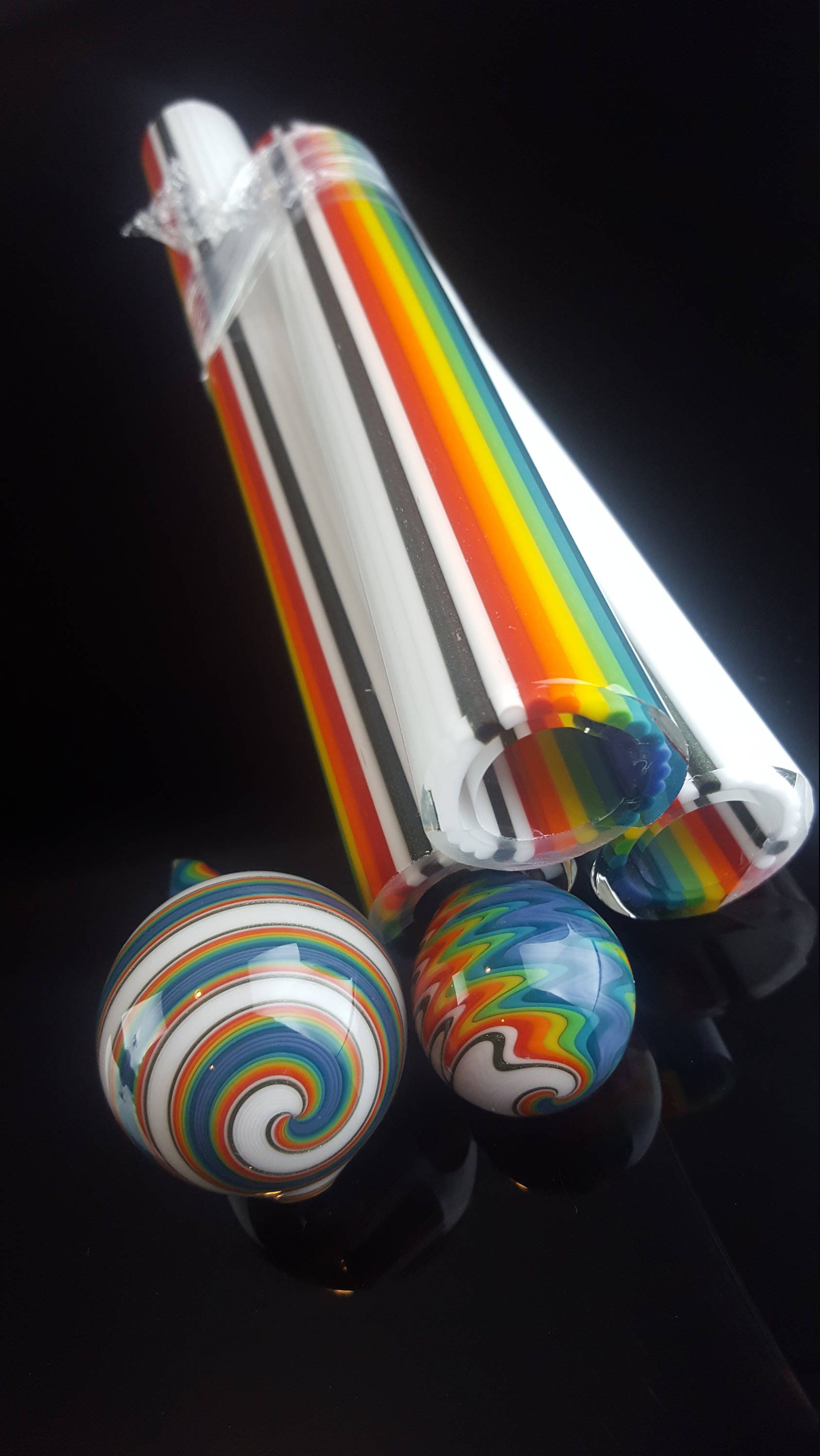 Candy Land 50/50 Vac Stack Colored Borosilicate Glass | Etsy