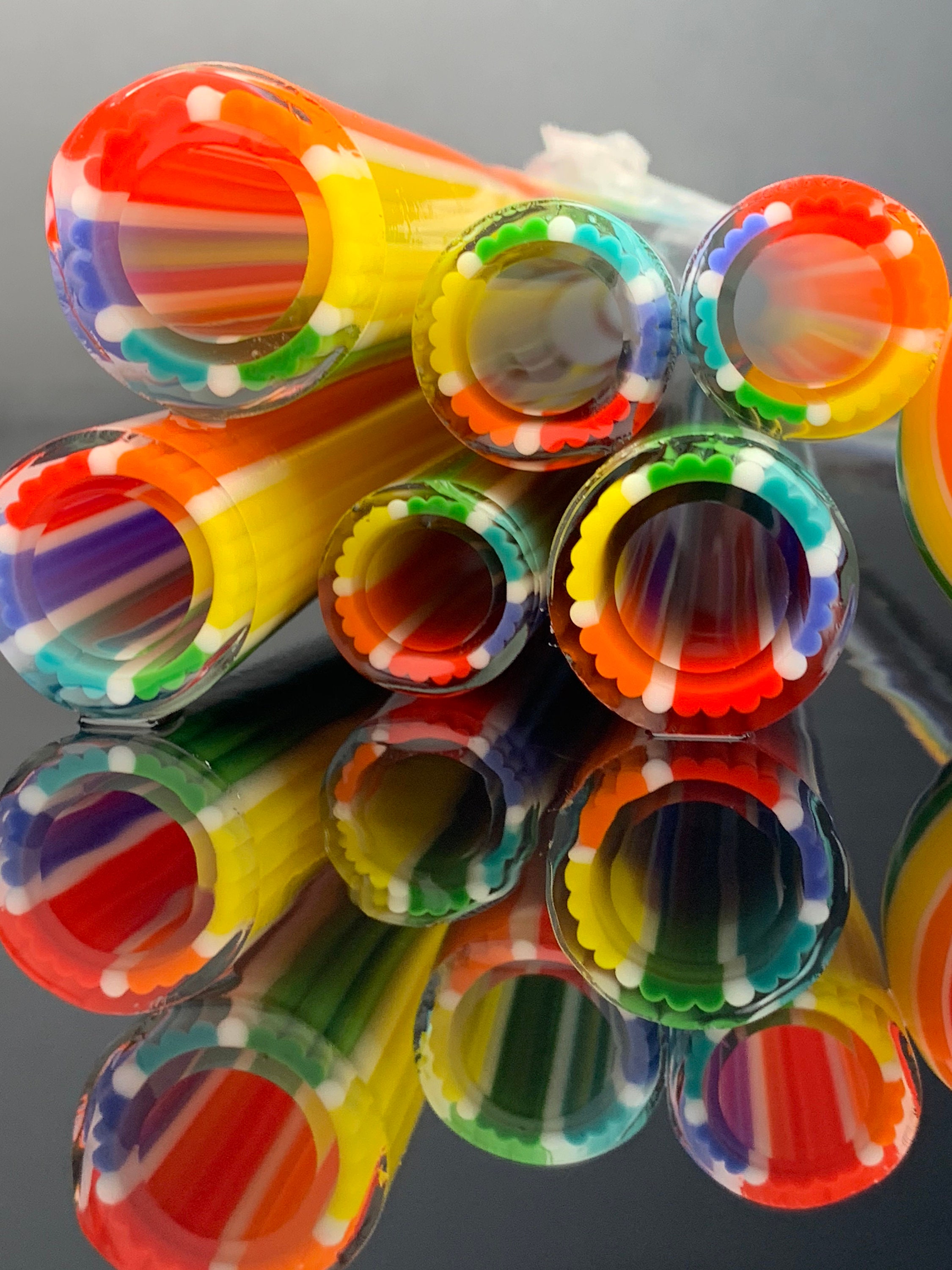 Colored Glass Tubes