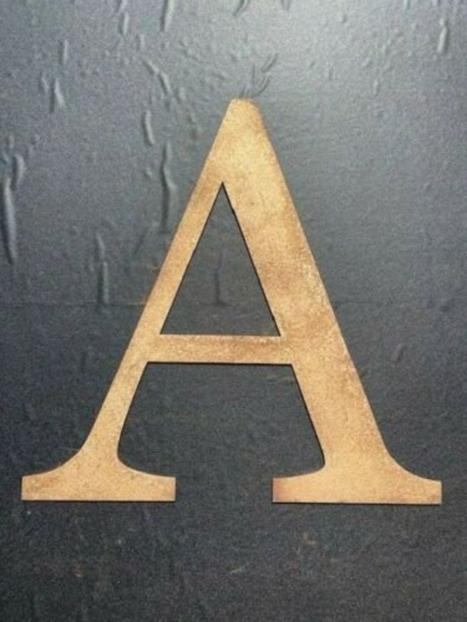 Large 12 Gold Alphabet Letters A Z Rustic Vintage Words - Etsy UK