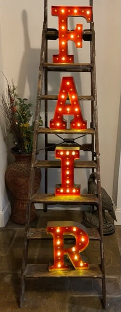 Vintage Circus Fairground Large 33 Cm. Metal LED Alphabet - Etsy UK