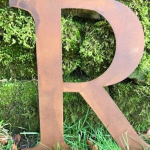 Vintage Industrial Rusty Metal Large 12 Alphabet Letters BAR - Etsy