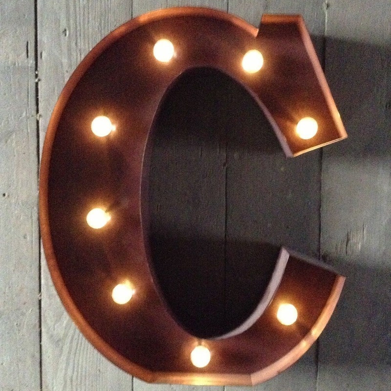 Metal Letter C - Etsy