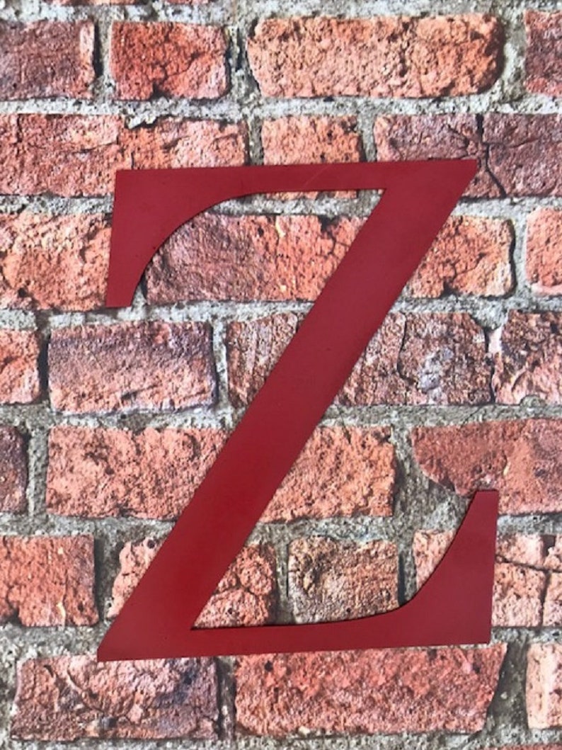 Vintage Industrial Red Metal Large 12 Alphabet Letters - Etsy