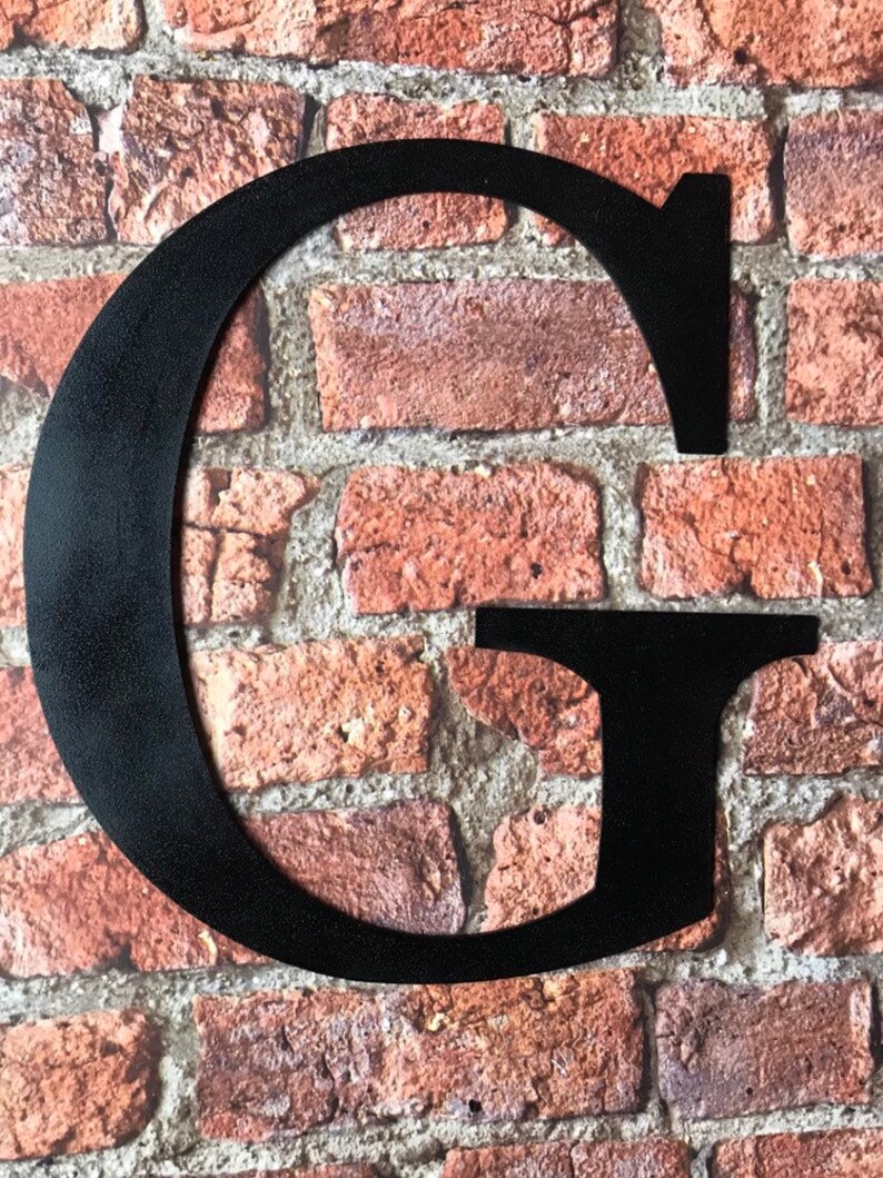 Vintage Industrial Black Metal Large 12 Alphabet Letters - Etsy