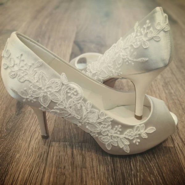 Simple White Heels - Etsy