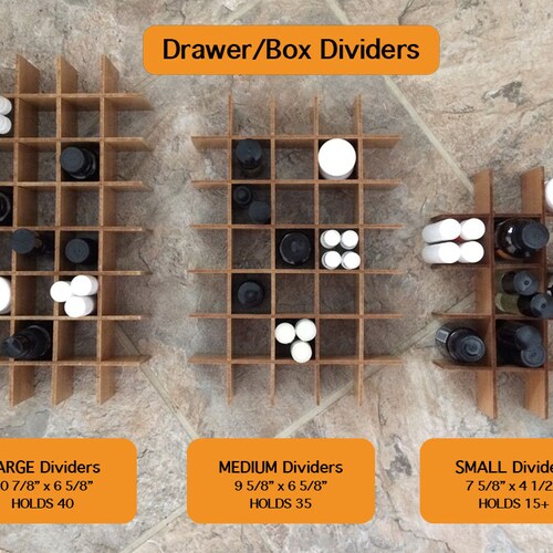 Essential Oil Drawer Dividers for 15ml - Etsy