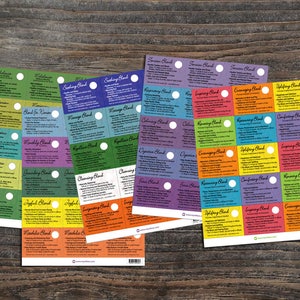 Essential Oil Sample Cards - Etsy