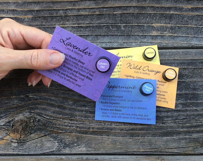 Essential Oil Sample Cards - Etsy