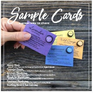 Essential Oil Sample Cards - Etsy