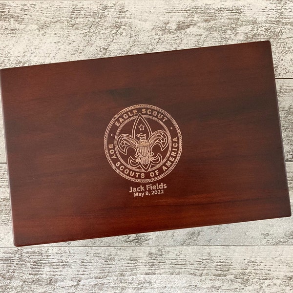 Personalized Eagle Scout Box - Etsy