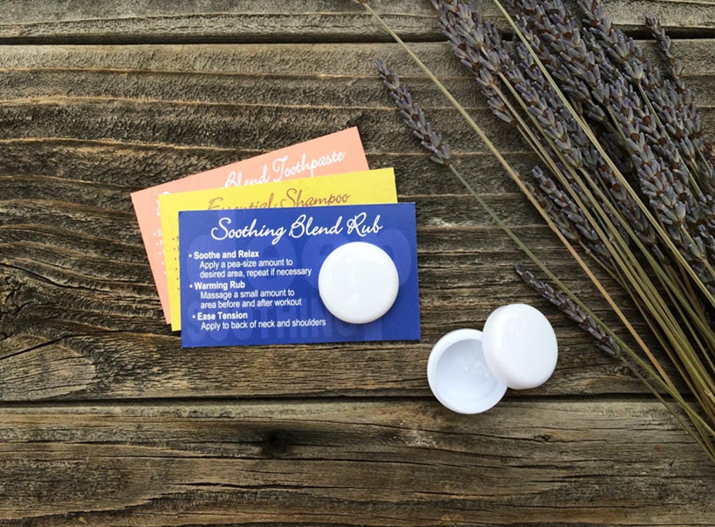 Essential Oil Sample Cards - Etsy