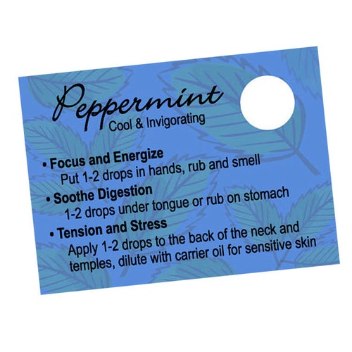 Essential Oil Sample Cards - Etsy