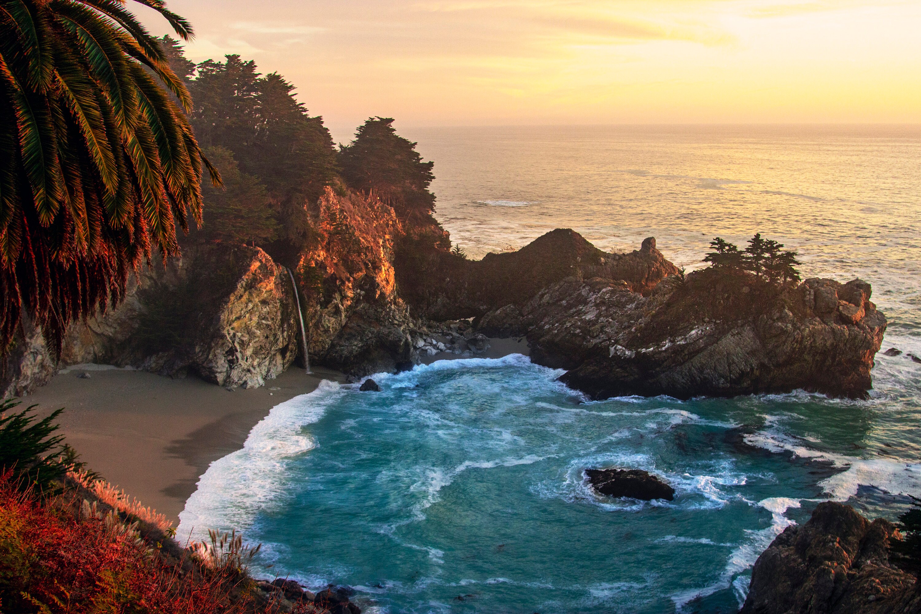 Pacific Coast Sunset mcway Falls, CA Landscape Photography California ...