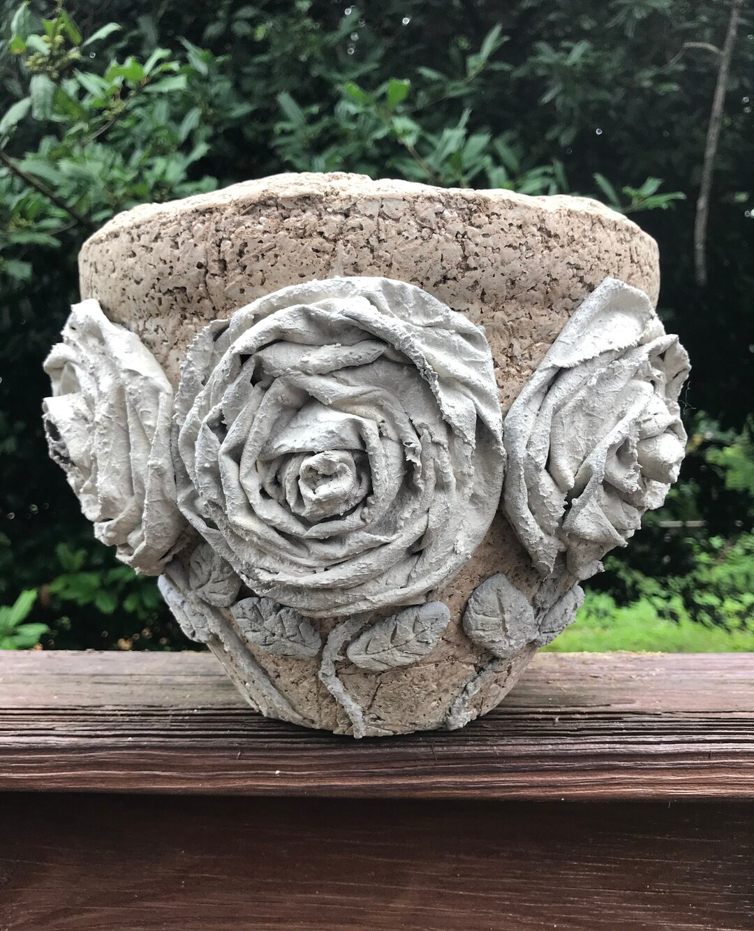 Hypertufa Posy Planter, Handmade Cement Flowerpot, Indoor or Outdoor ...