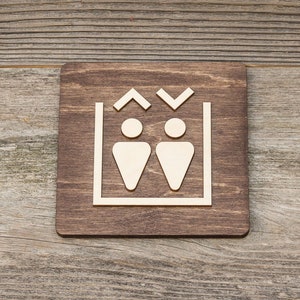 Elevator Wooden Door or Wall Sign. Lift Plate. - Etsy