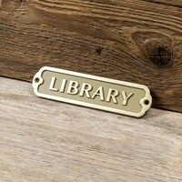 Library Sign - Etsy