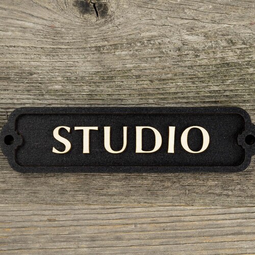 Wooden Studio Door Sign. Vintage British Railway Style. - Etsy