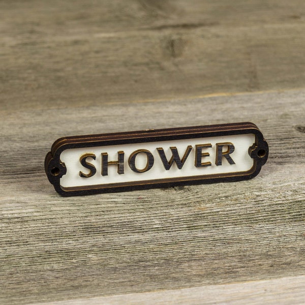 Bathroom Shower Sign - Etsy
