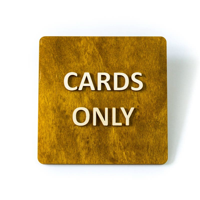 Cash Only Sign - Etsy