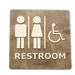 All Gender Restroom. Toilet Door Sign With Grade 2 Braille. ADA ...