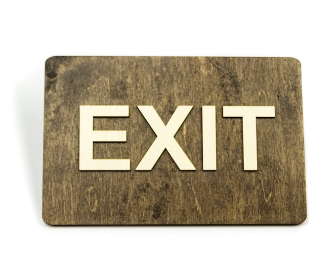 Exit Sign, WC Sign, Restroom Door Sign, Office, Restaurant, Hotel, Bar ...