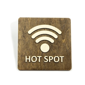 Hot Spot, Wi-fi, Internet Sign. Wooden Door or Wall Sign. - Etsy