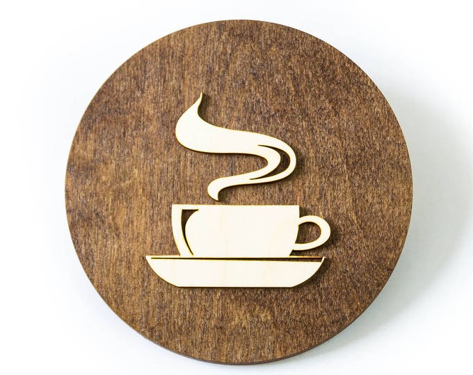 Coffee Bar Door Sign. Restaurant, Office or Hotel Interior Decoration ...