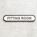 Fitting Room Wooden Door Sign. Classic Indoor Signage With Raised ...