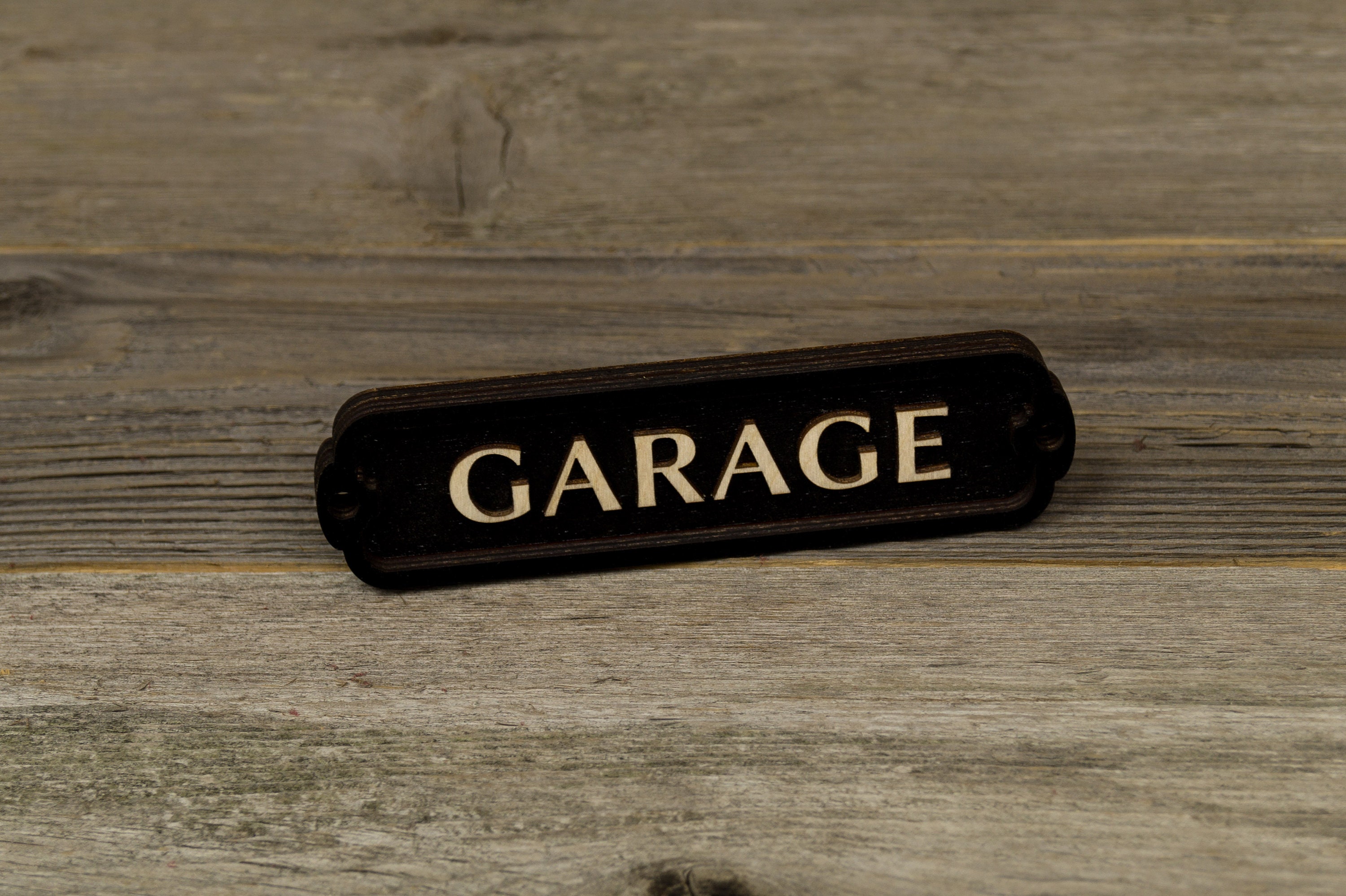 Wooden Garage, Parking Lot Door Sign. Vintage British Railway Style ...