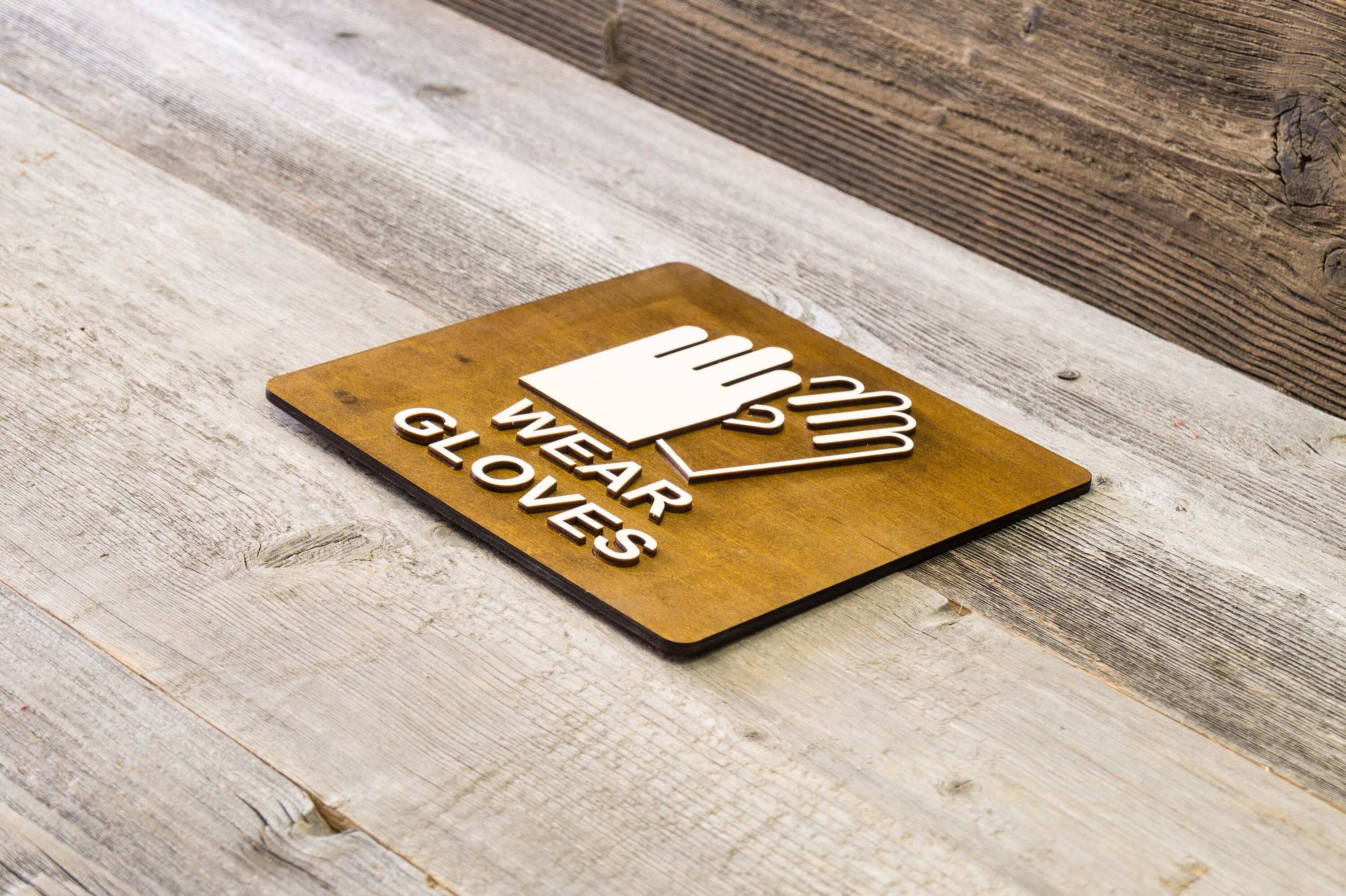 Wear Safety Gloves. Protect Your Hands. Company Safety Sign. - Etsy