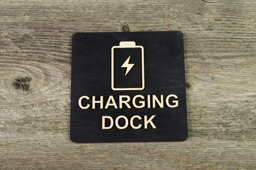 Charging Station Sign. Mobile Devices Recharge Dock. Charge Your Phone ...