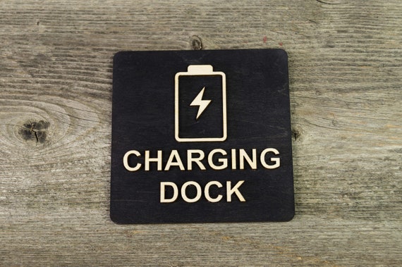 Charging Station Sign. Mobile Devices Recharge Dock. Charge | Etsy