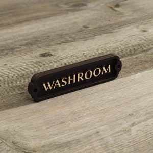 Washroom Door Sign. Retro Style Sign Made of Wood. Handmade. - Etsy