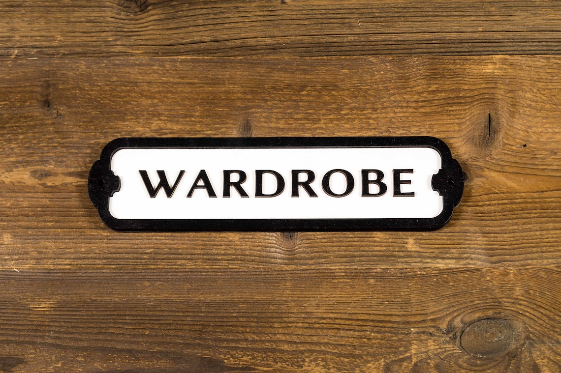 Wood Wardrobe Door Sign. Closet Sign. Vintage Style Wall - Etsy
